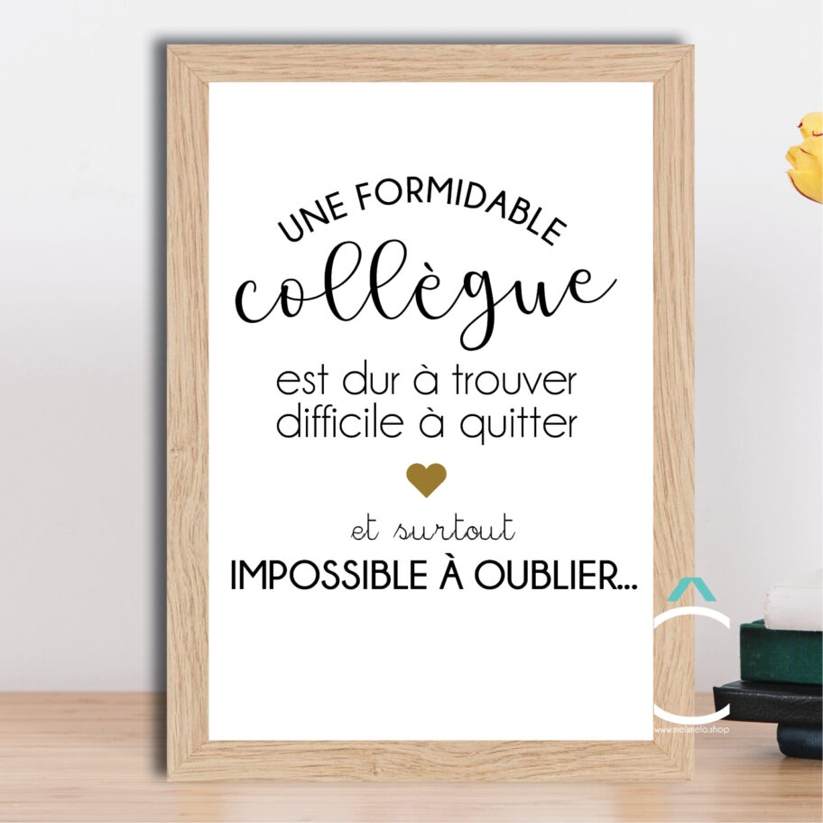 Cadre Un E Formidable Collègue Est Dur à Trouver Difficile à