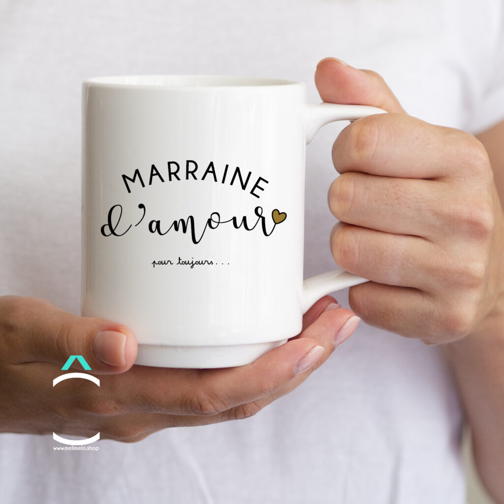 Mug personnalisable – Marraine d’amour – Méli Mélô