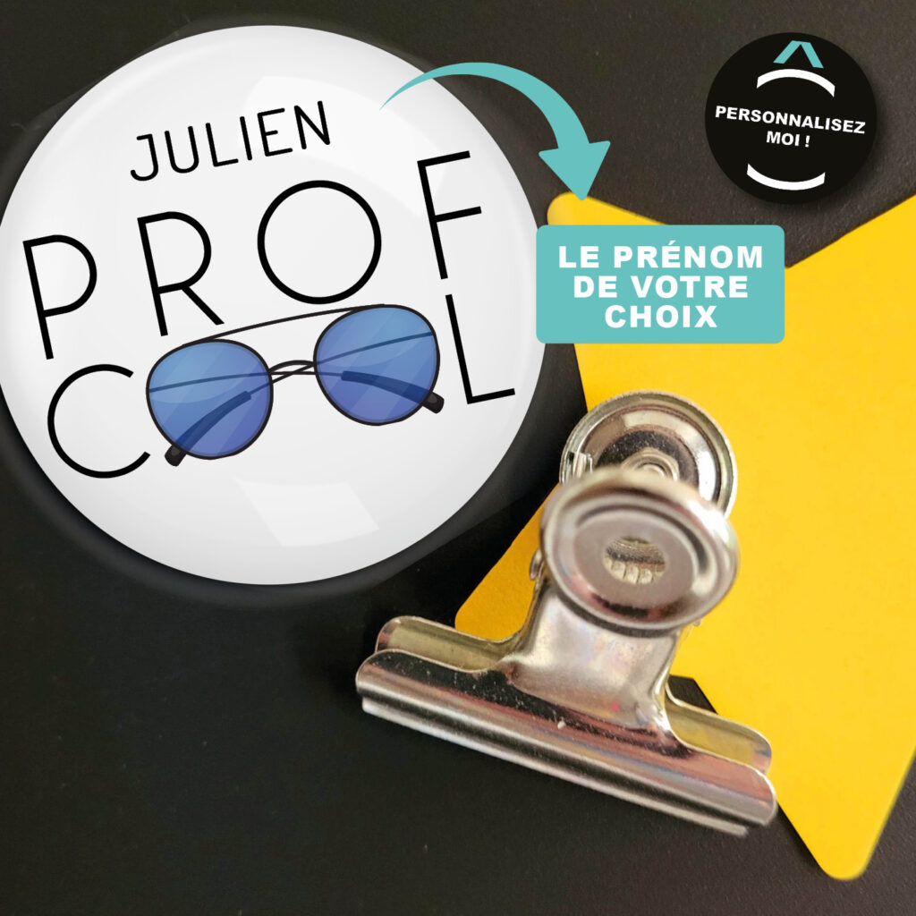 Magnet personnalisable – Prof cool – Méli Mélô